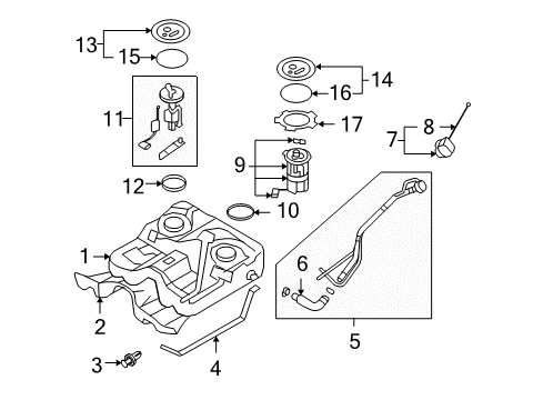 31220-1U000 Genuine Hyundai Protector-Fuel Tank Heat