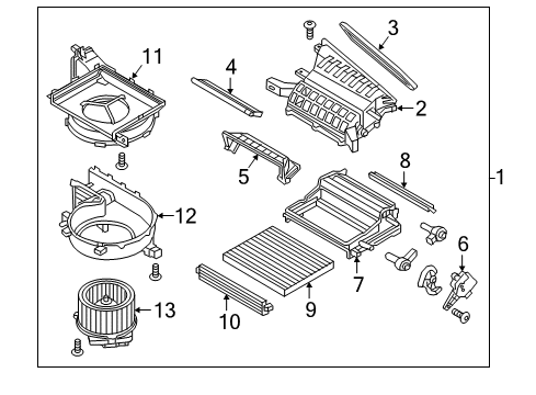 97133-1R000 Genuine Hyundai Filter Assembly-Air