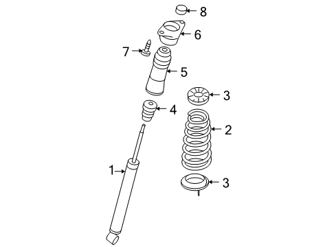 55311-3K060 Genuine Hyundai Rear Shock Absorber Assembly