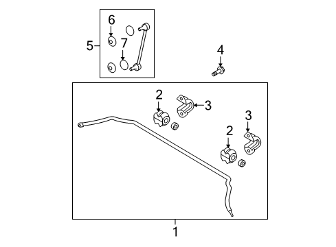 55530-2G500 Genuine Hyundai Link Assembly-Rear Stabilizer