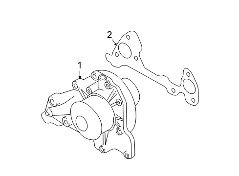 25100-39012 Genuine Hyundai Pump Assembly-Coolant