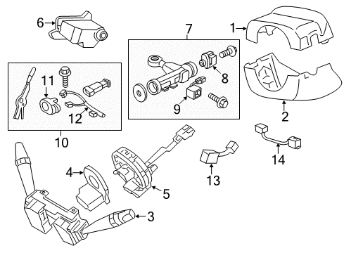 81900-2J710 Genuine Hyundai Lock Assembly-Steering & Ignition