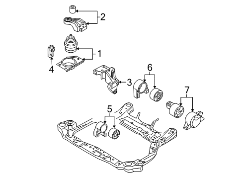 21910-1G050 Genuine Hyundai Bracket Assembly-Roll Stopper,Front