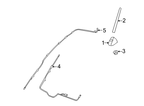 96200-4H000 Genuine Hyundai Antenna Assembly-Roof