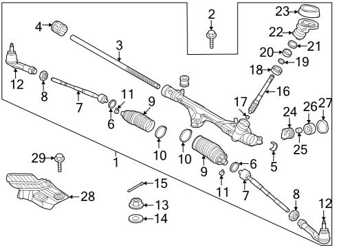 56820-BE000 Genuine Hyundai END ASSY-TIE ROD,LH
