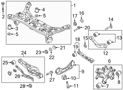 55280-C1200 Genuine Hyundai ARM ASSY-RR TRAILING ARM,RH