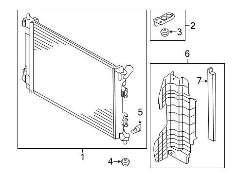 25310-3X550 Genuine Hyundai Radiator Assembly