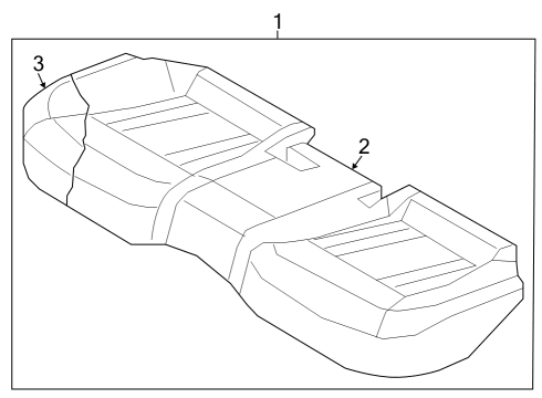 89110-JI010 Genuine Hyundai PAD ASSY-REAR SEAT CUSHION