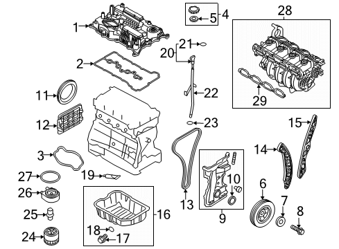 22441-2GGA0 Genuine Hyundai Rocker Cover Gasket