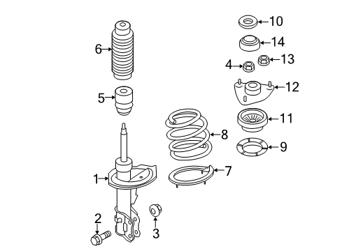 54610-3S000--DS Genuine Hyundai Insulator Assembly-Strut