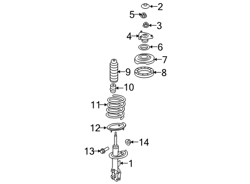 54610-1H000--DS Genuine Hyundai Insulator Assembly-Strut