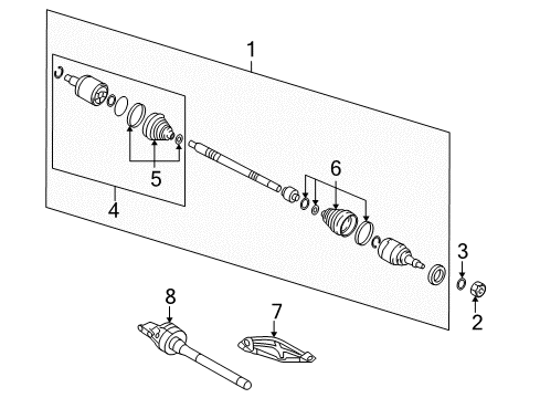 49560-2S450 Genuine Hyundai Bearing Bracket & Shaft Assembly