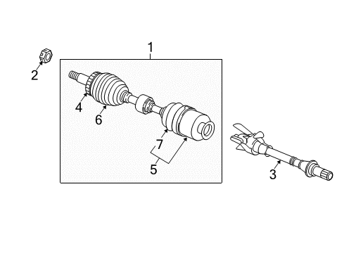 49500-2B360-SJ Genuine Hyundai SHAFT ASSY-DRIVE,LH
