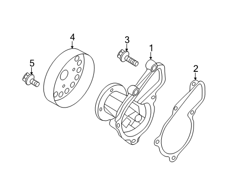 25100-2G000 Genuine Hyundai Pump Assembly-Coolant