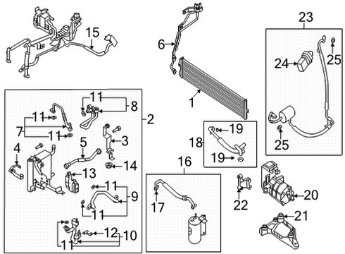 97729-GI050 Genuine Hyundai BODY KIT-COMPRESSOR