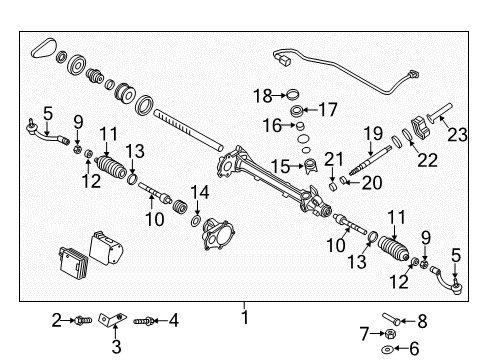 57740-B1000 Genuine Hyundai Bellows-Steering Gear Box