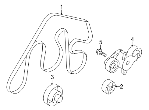 25212-3F310 Genuine Hyundai Ribbed V-Belt