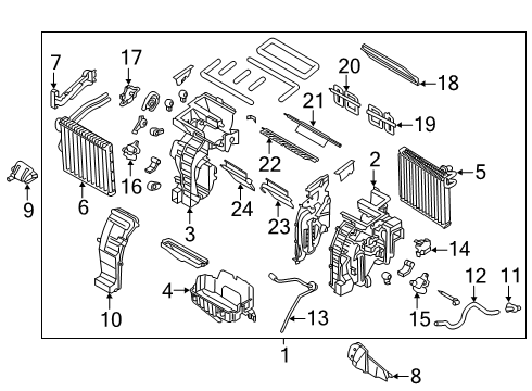 97139-G3001 Genuine Hyundai EVAPORATOR ASSY