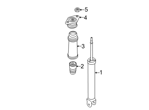 55311-F6900 Genuine Hyundai SHOCK ABSORBER ASSY-REAR