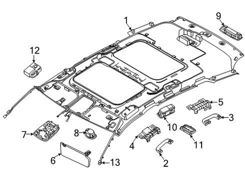 92855-T1100 Genuine Hyundai Lamp Assembly-Room