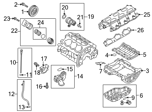 26320-3C30A Genuine Hyundai Oil Filter Service Kit