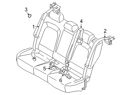 88877-3X000-LK Genuine Hyundai STOPPER-S/BELT Upper