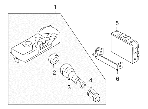 52933-0W100--DS Genuine Hyundai Valve-Tpms