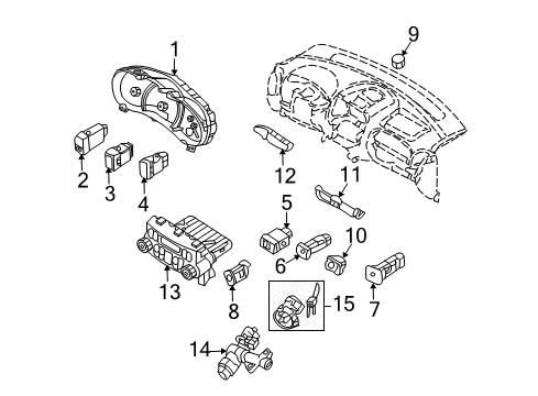 81900-4DD00 Genuine Hyundai Key Sub Set-Steering Lock