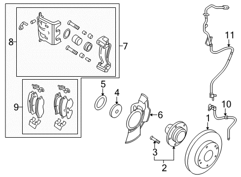 58190-2SA70 Genuine Hyundai CALIPER Kit-Front Brake,RH