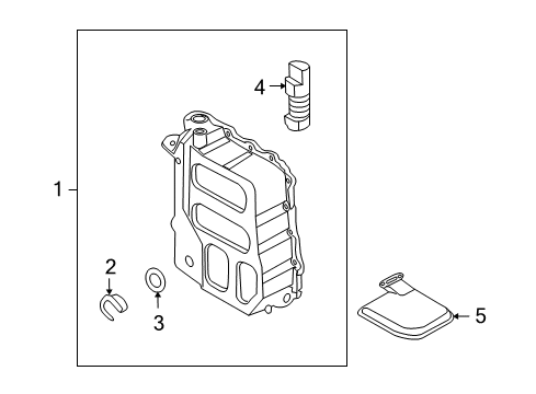 45280-3B000 Genuine Hyundai Cover-Valve Body