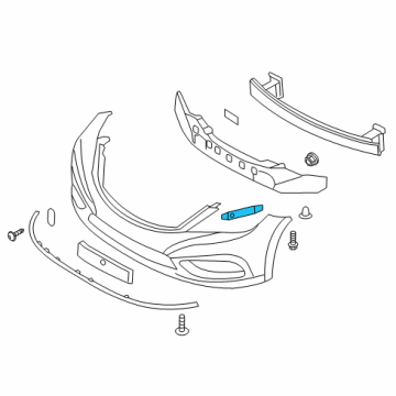 86587-3V000 - Genuine Hyundai BRACKET-FRONT BUMPER UPPER SUPPORT