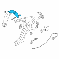 86822-3X000 Genuine Hyundai Guard Assembly-Rear Wheel,RH