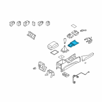 84650-2B500-HZ Genuine Hyundai Cover Assembly-Console Upper