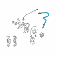 58732-2H000--DS Genuine Hyundai Hose-Brake Front,RH