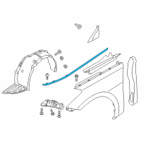 87772-3V000 Genuine Hyundai Garnish Assembly-Fender RH