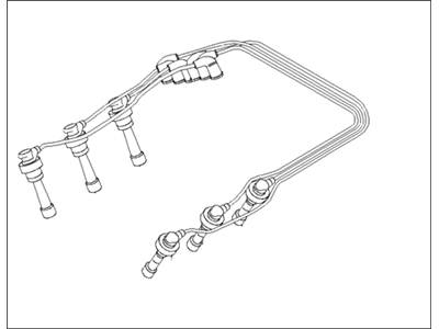 27501-23B70 Genuine Hyundai Cable Set-Spark Plug
