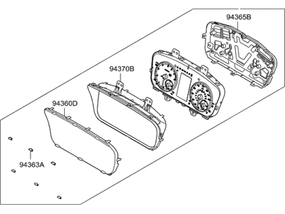 94011-C2200 Genuine Hyundai Cluster Assembly-Instrument
