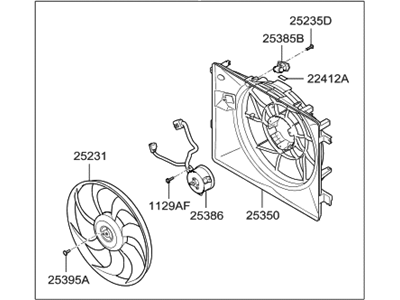 25380-2M280 Genuine Hyundai Blower Assembly
