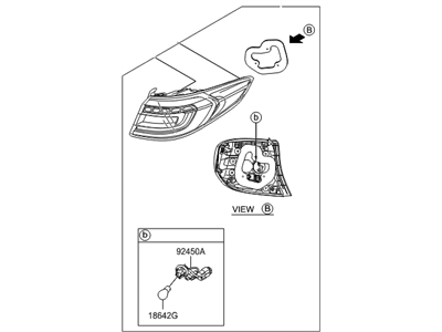92402-C2000 Genuine Hyundai Part