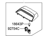 92700-3K000-QD Genuine Hyundai Lamp Assembly-High Mounted Stop