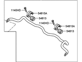 54810-3K000 Genuine Hyundai Bar Assembly-Front Stabilizer