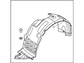 86811-4Z000 - Genuine Hyundai Front Wheel Guard Assembly,Left