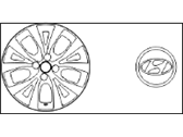 52960-1R100 Genuine Hyundai Wheel Hub Cap Assembly