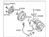 97701-A5800 Genuine Hyundai Compressor Assembly