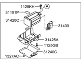 31410-0W000 - Genuine Hyundai CANISTER & HOLDER ASSEMBLY