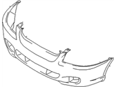 86510-25000 Genuine Hyundai Front Bumper Cover Assembly