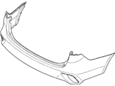 86640-B8510 - Genuine Hyundai COVER-REAR BUMPER,UPPER