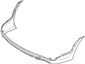 86612-B8700 Genuine Hyundai Cover-Rear Bumper Lower