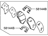 58101-2WA40 - Genuine Hyundai PAD KIT-FRONT DISC BRAKE