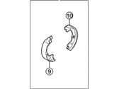 58350-1HA00 - Genuine Hyundai SHOE KIT-PARKING BRAKE